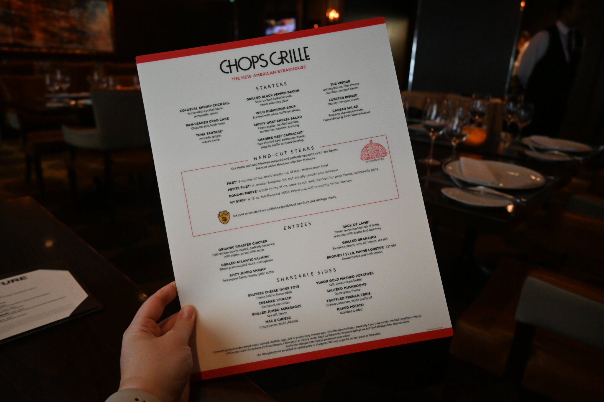 Is Chops Grille worth it on Royal Caribbean? My honest review and menu ...